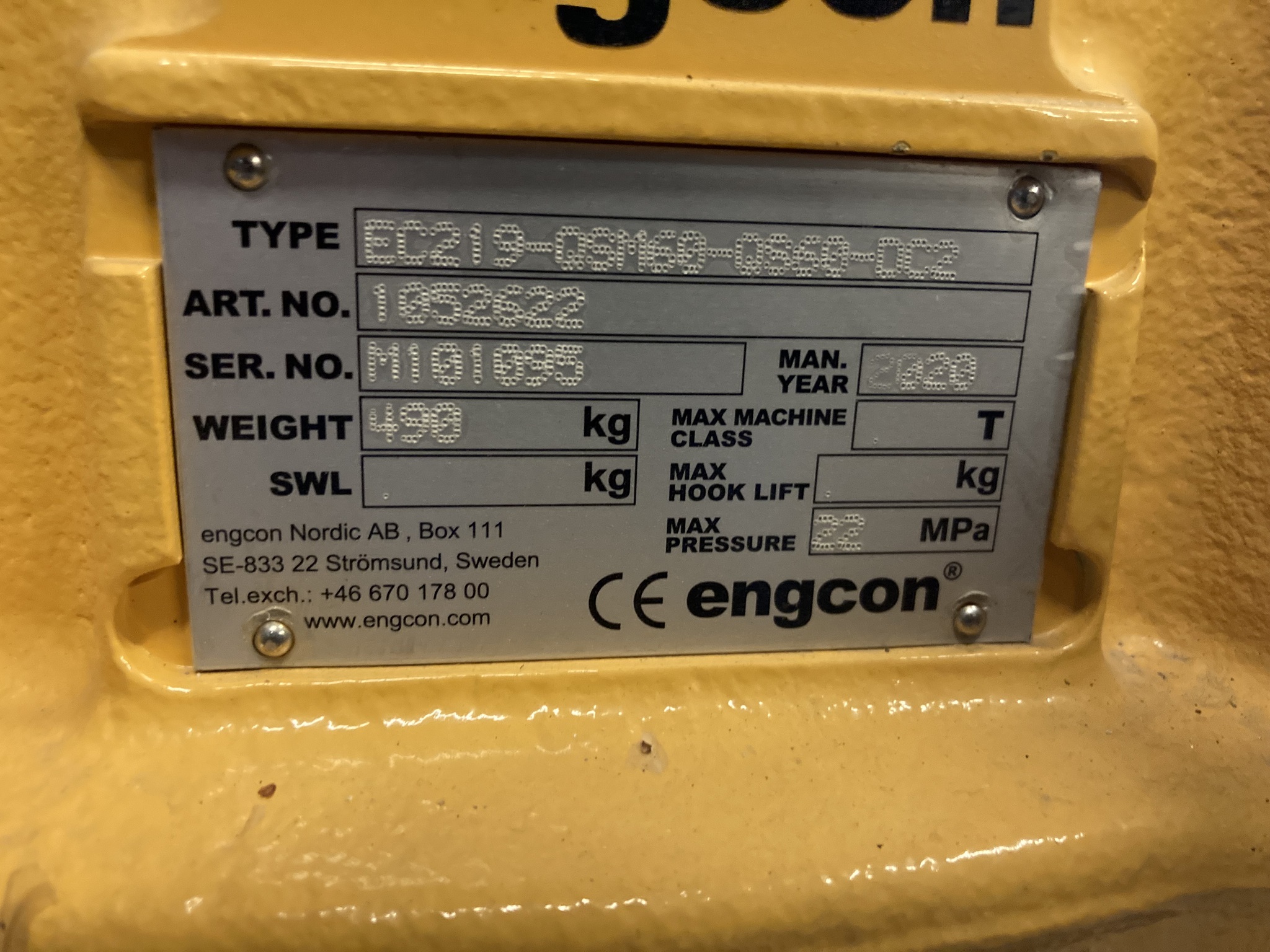 190G EC219 QS60-DC2 TILTROTATOR W/JOYSTICK & (4) HOSES - United Construction & Forestry